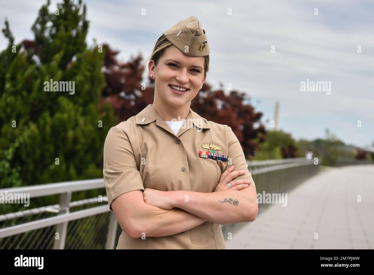 CRYSTAL CITY, VA. (May 11, 2022) – U.S. Navy LTJG Martha Byrne, a ...