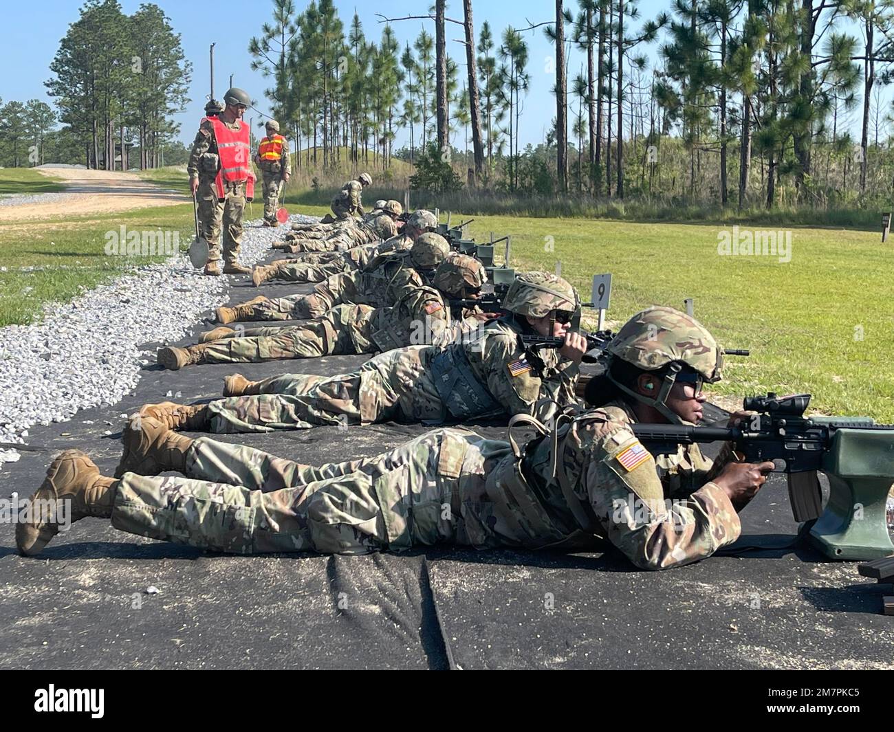 Members of the Louisiana National Guard's 926th Sapper Company zero ...