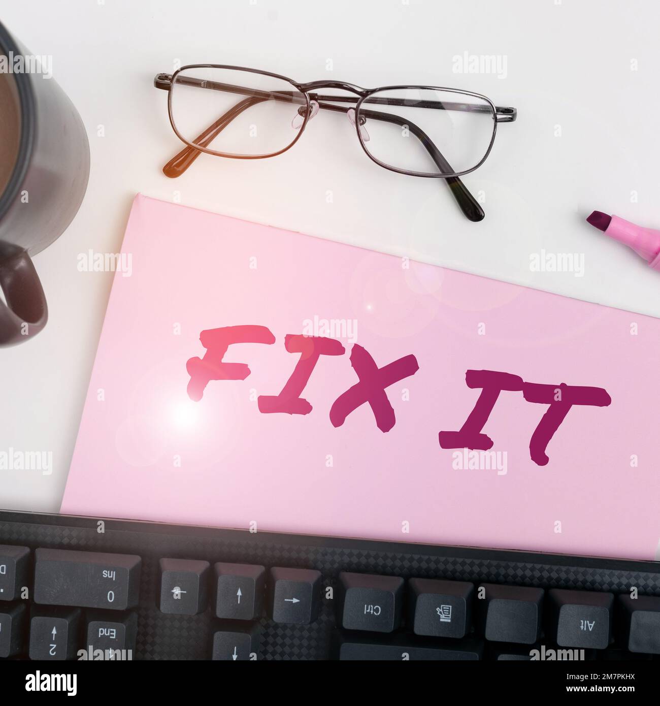 Text caption presenting Fix It, Internet Concept Fasten something ...