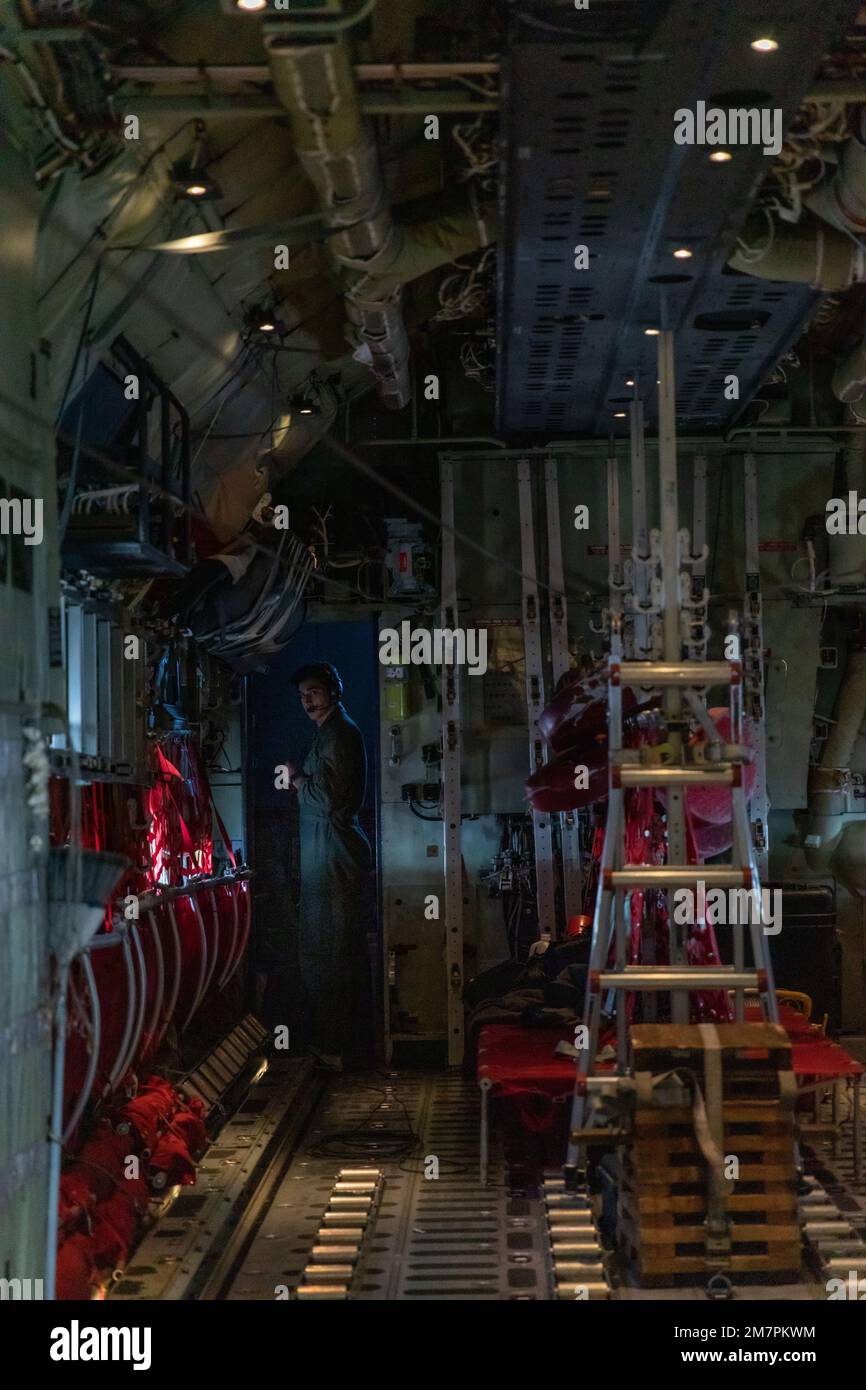 U.S. Marine Corps Cpl. Joseph Crisp, a loadmaster with Marine Aerial ...