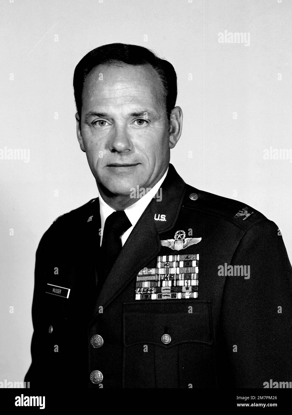 COL Stanton R. Musser, USAF (uncovered). Country: Unknown Stock Photo ...