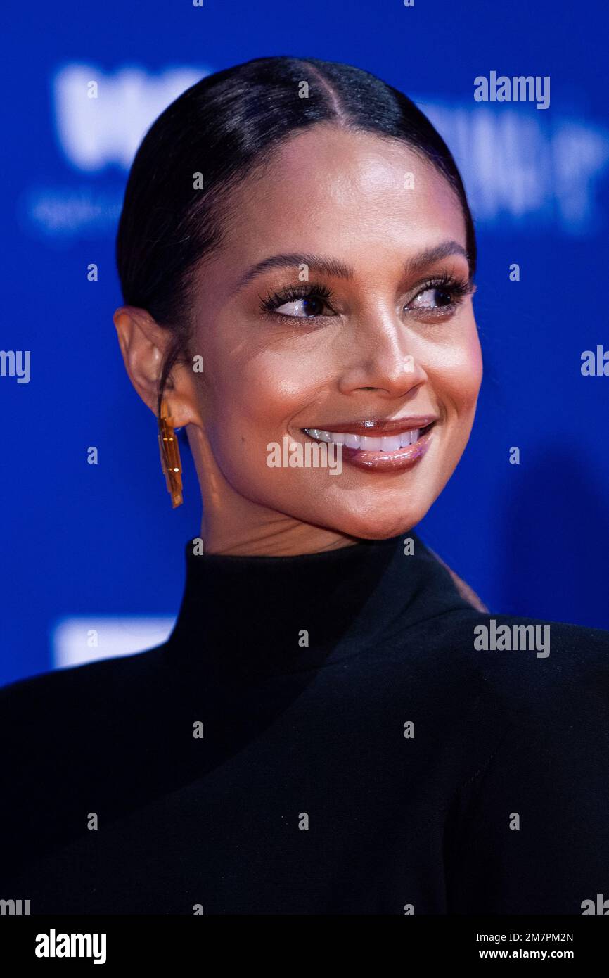 Alesha Dixon poses for photographers upon arrival for 'The British ...