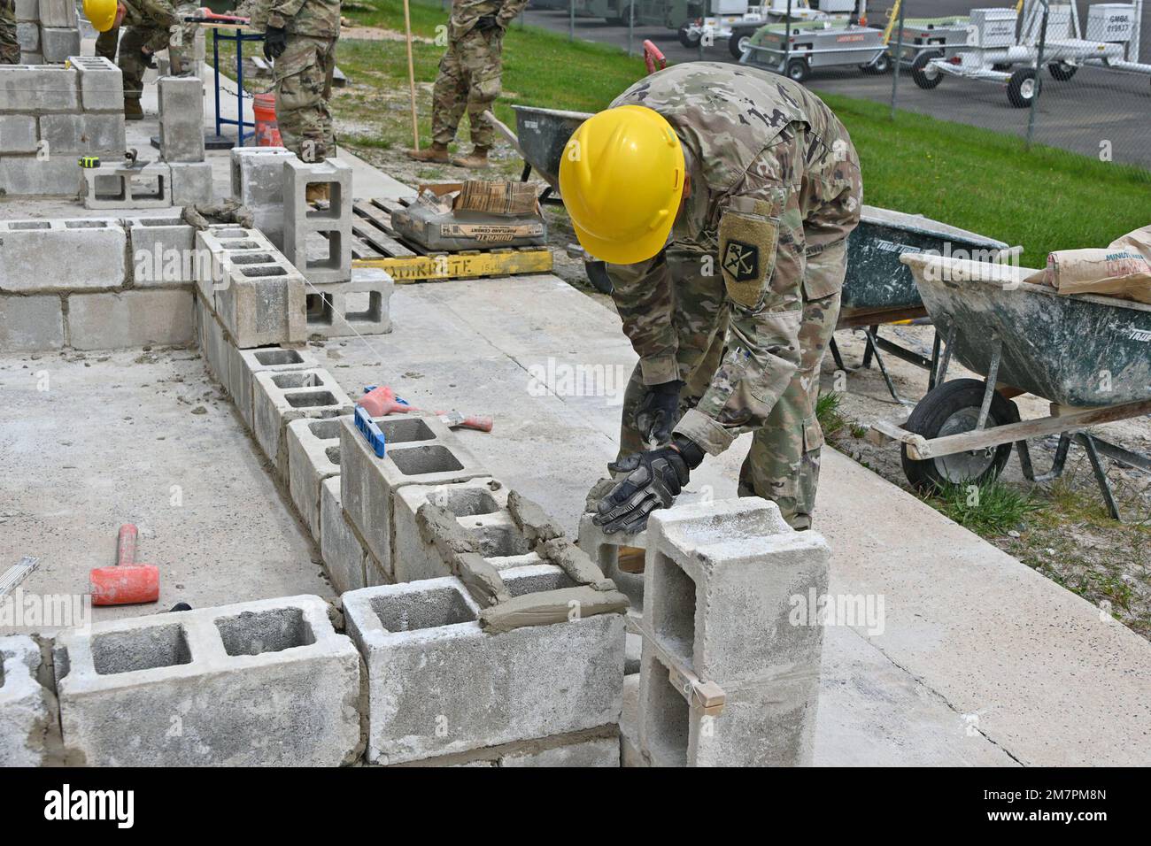 The 1st Brigade / 102nd Division are shown here at the Engineers ...