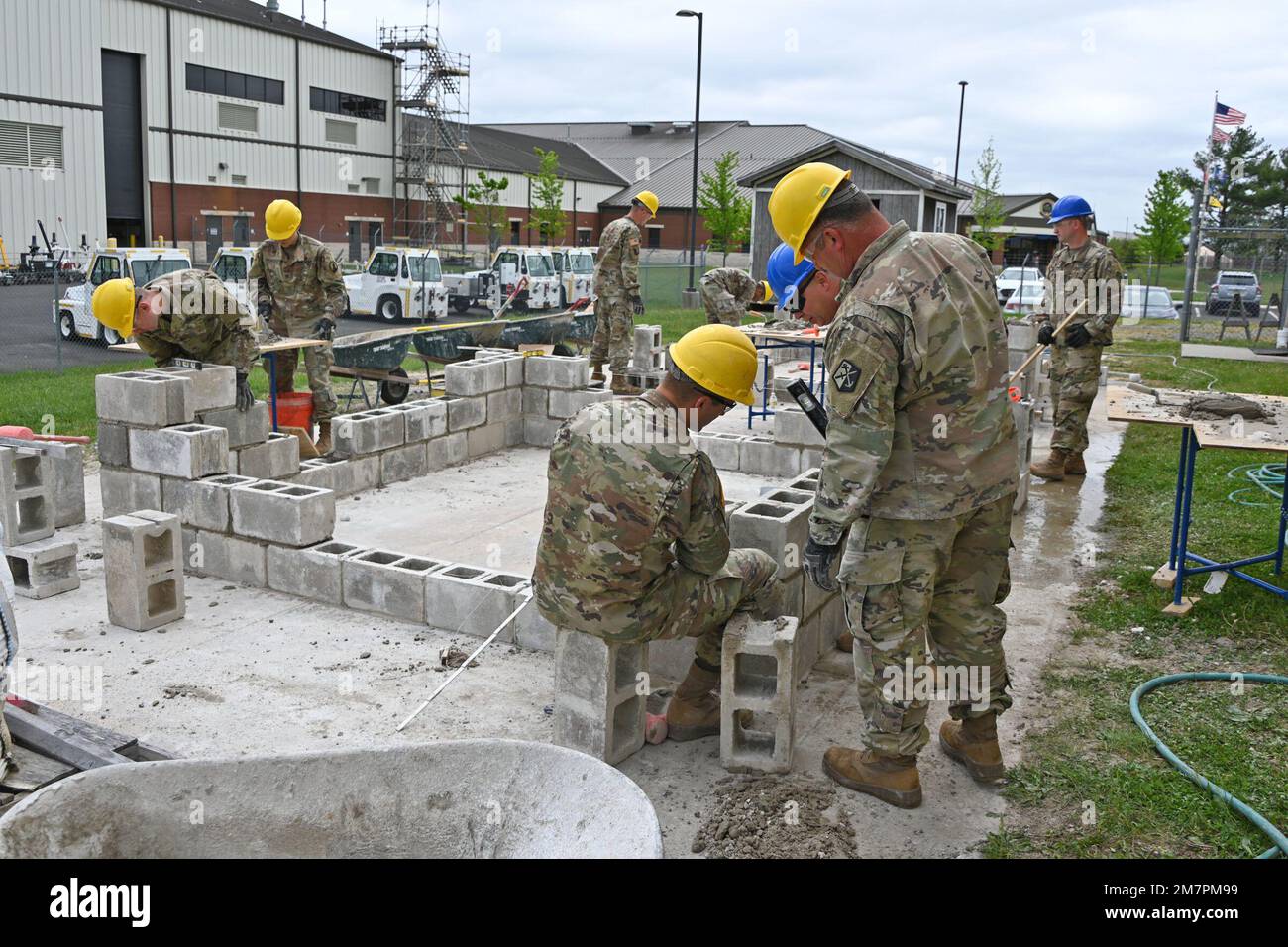 The 1st Brigade / 102nd Division are shown here at the Engineers ...