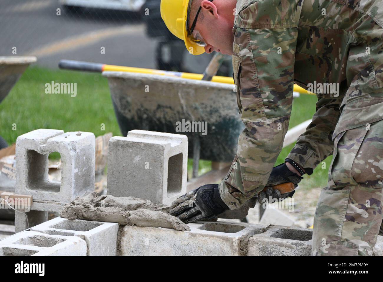 The 1st Brigade / 102nd Division are shown here at the Engineers ...
