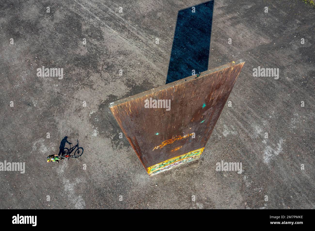 Sculpture Bramme for the Ruhr Area by Richard Serra, on the ...