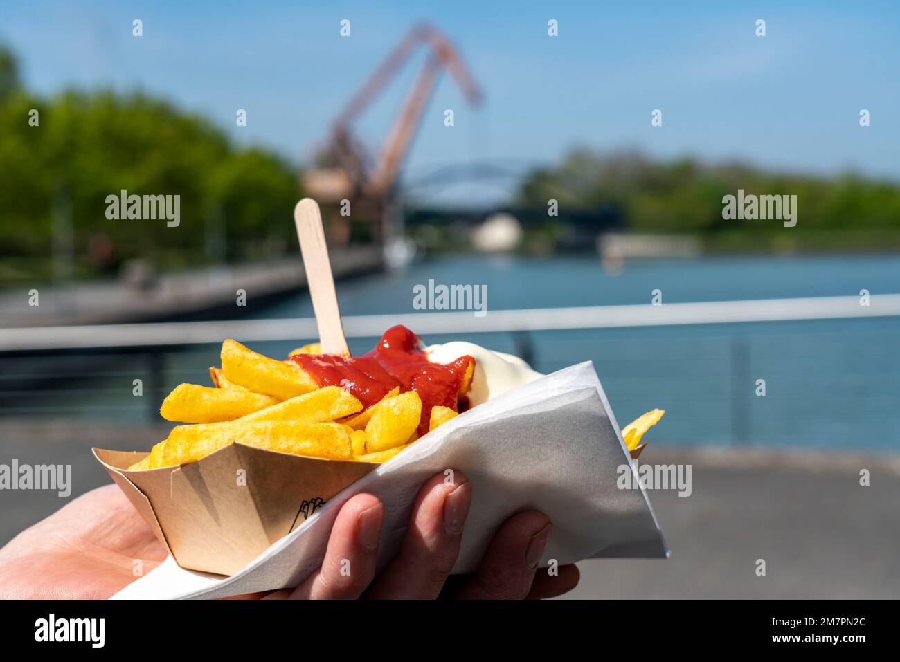 The Prussian port of Lünen, former sign harbour, coal handling, Mohr ...