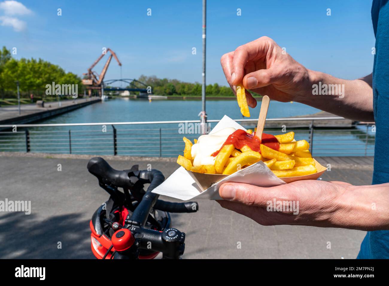 The Prussian port of Lünen, former sign harbour, coal handling, Mohr ...