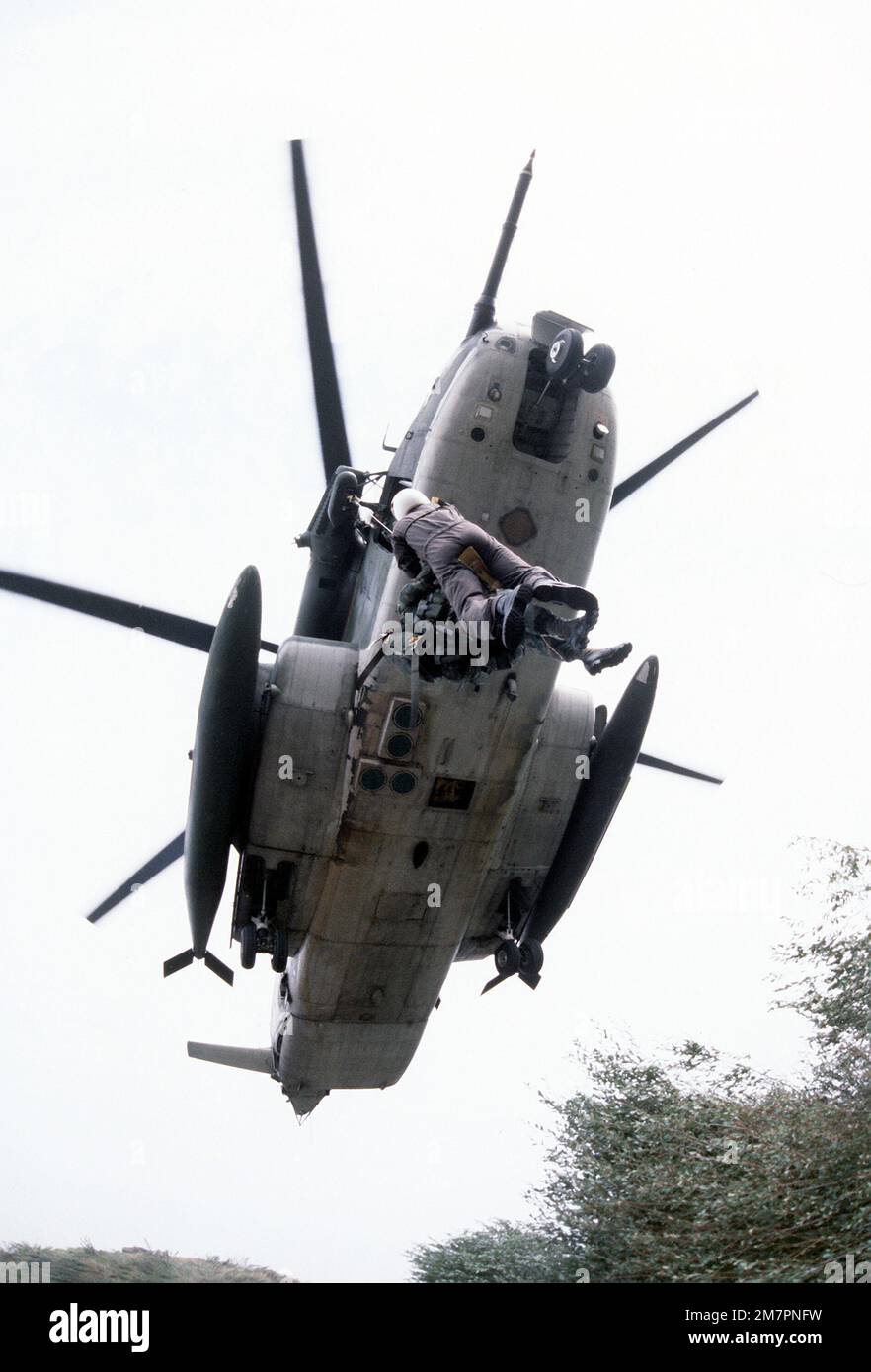 A "downed" Dutch air force helicopter crewman MSGT Albert Van Rhijn ...