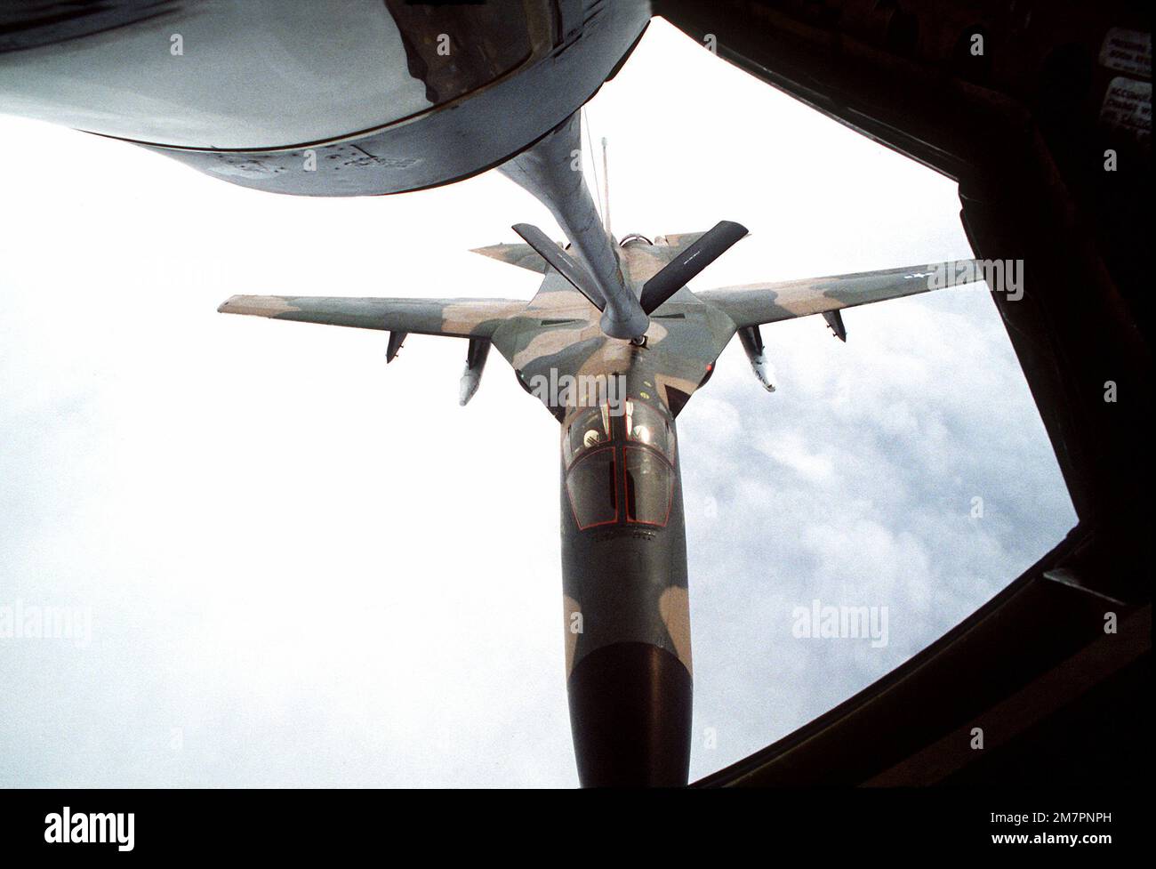 High angle front view of an F-111 aircraft assigned to the 48th ...