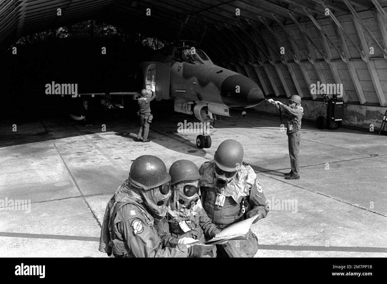 Members Of The 4th Tactical Fighter Squadron Dressed In Nuclear