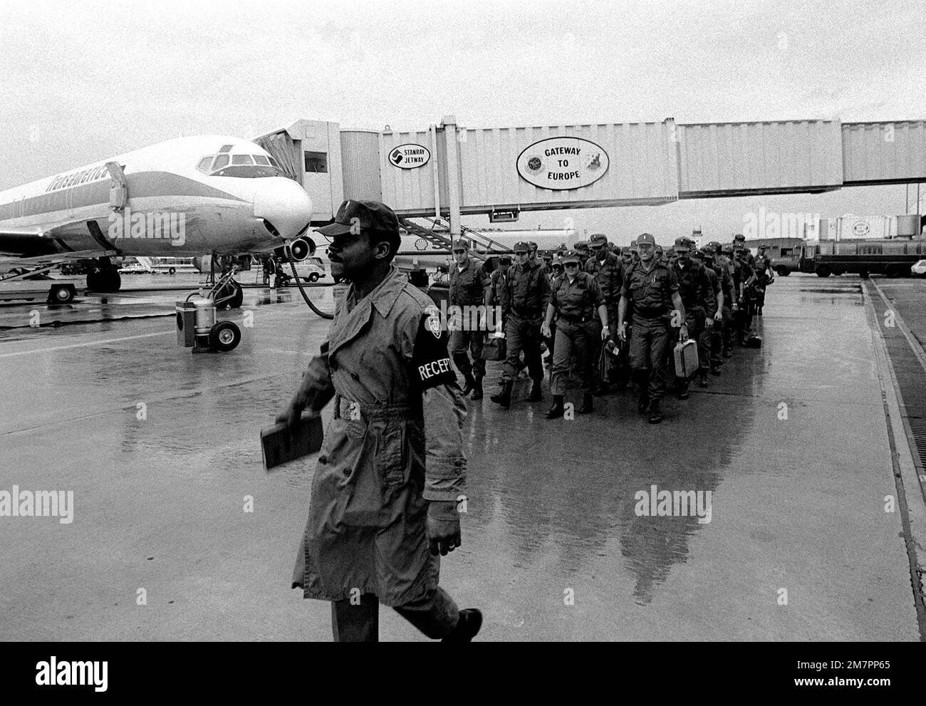 SSGT John Redden, 3rd Movement Battalion, directs the march of newly ...