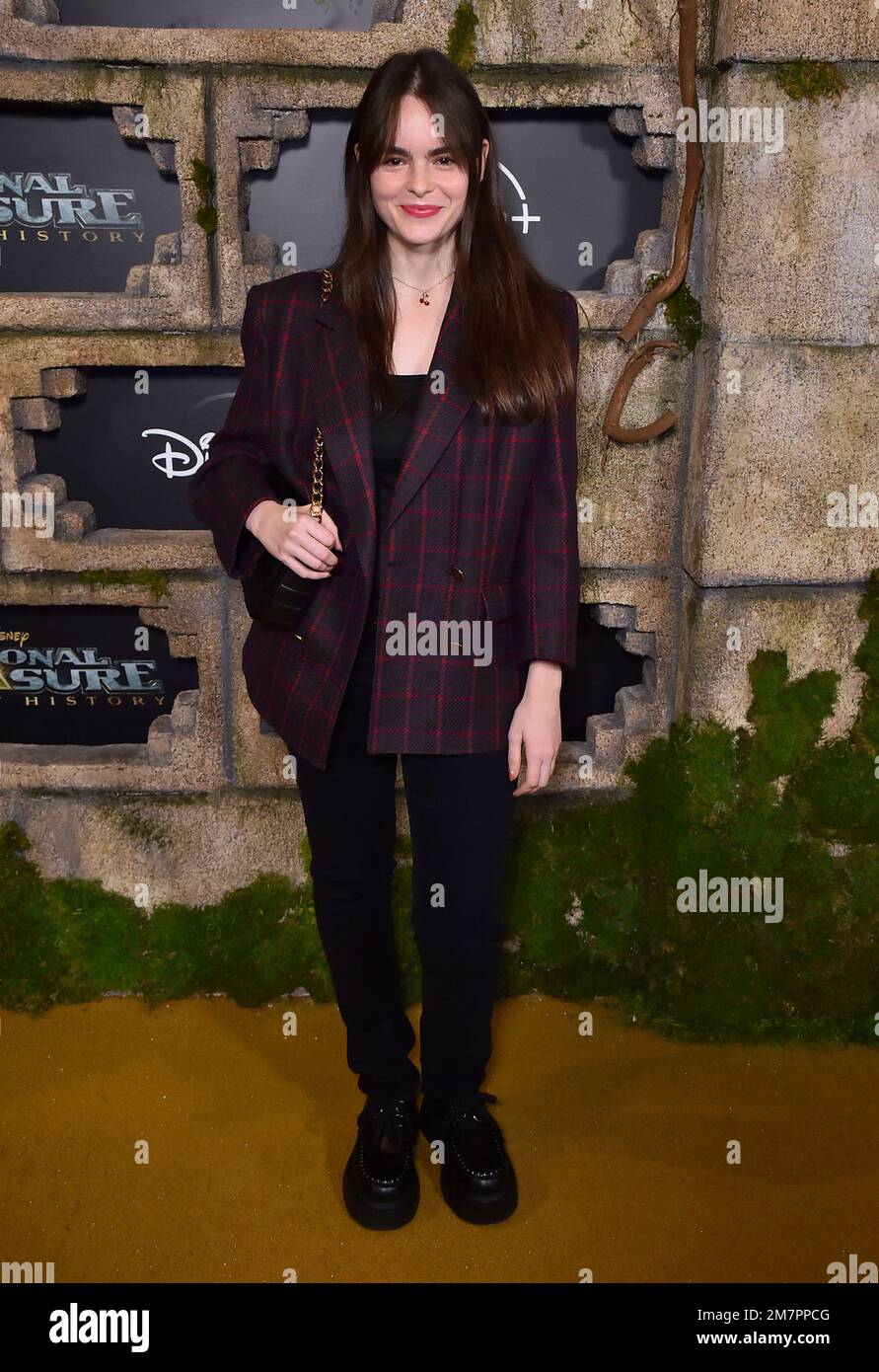 Micaela Wittman arrives at a red carpet event for "National Treasure ...