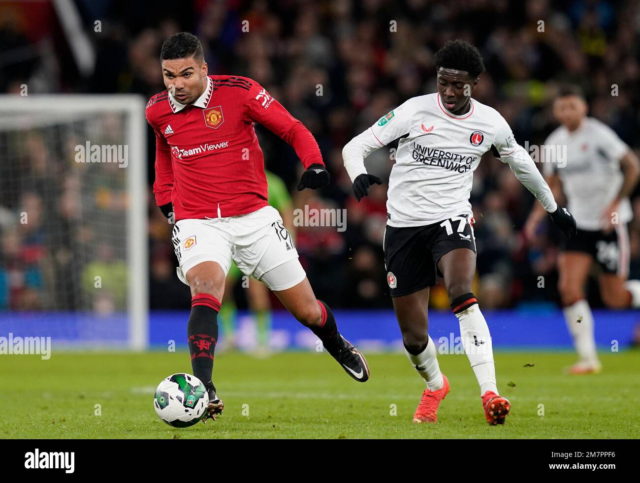 Manchester, England, 10th January 2023. Casemiro of Manchester United ...