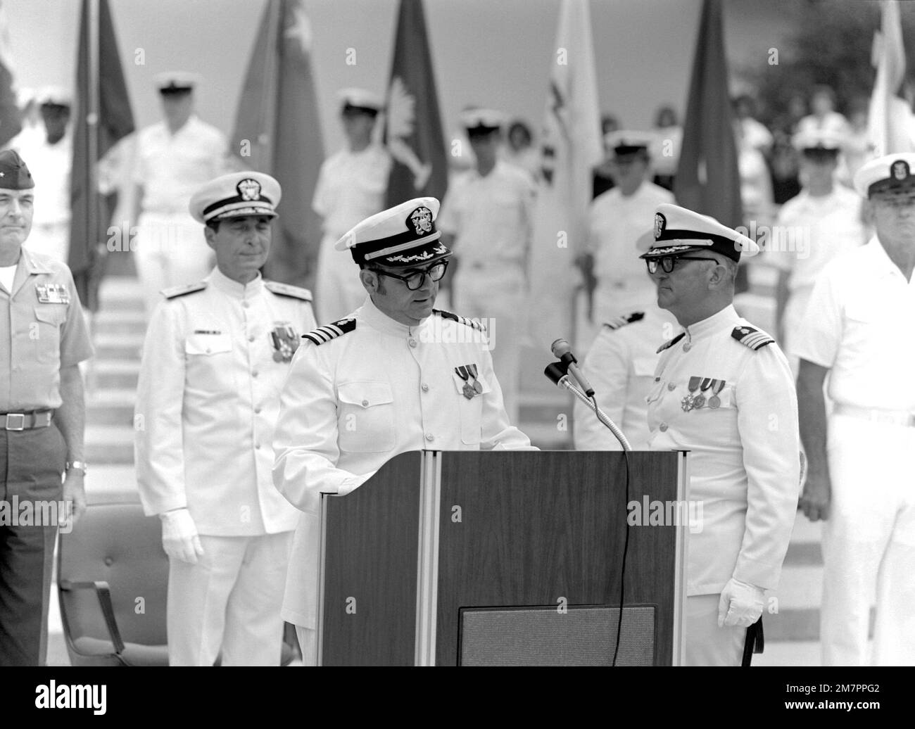 Navy CAPT Louis V. Pulicicchio, the new commanding officerr of the ...