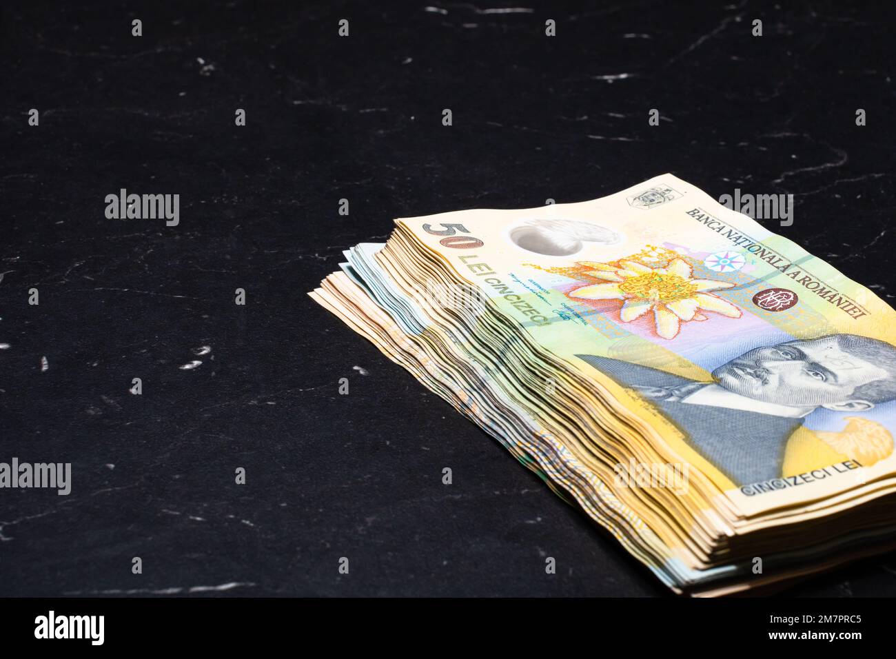 Romanian LEI currency. Europe inflation, LEI money Stock Photo - Alamy