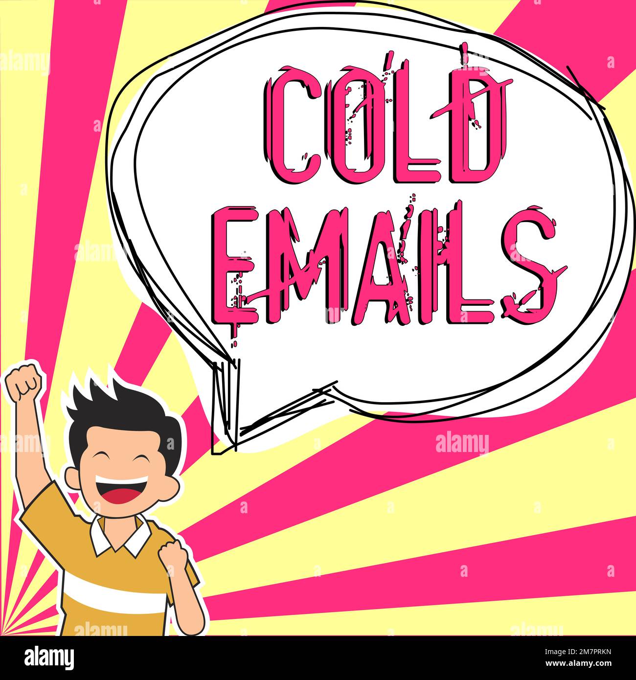 Conceptual caption Cold Emails, Concept meaning unsolicited email sent ...
