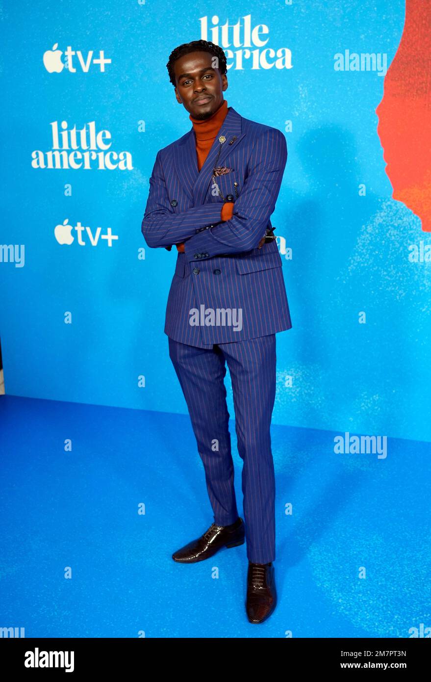 Actor Hanad Abdi poses at the season two premiere of the Apple TV+ ...