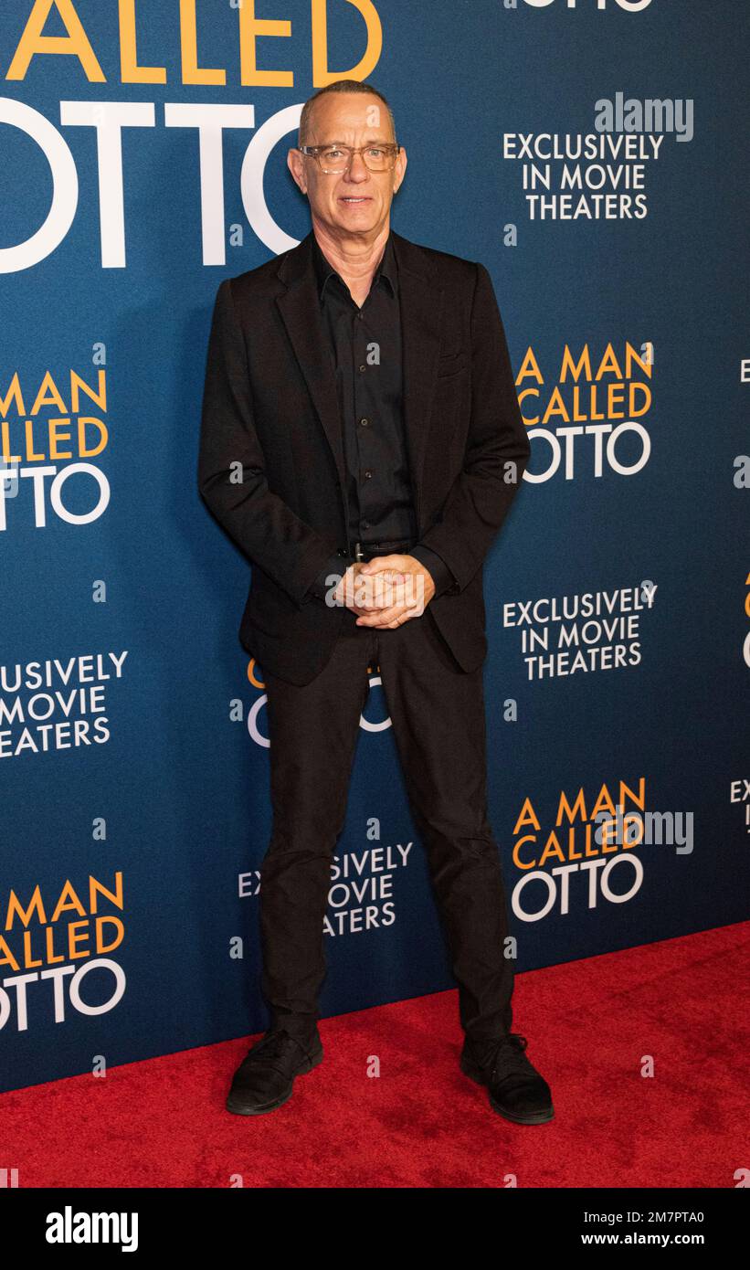 Tom Hanks poses during a photocall for "A Man Called Otto" on Monday ...