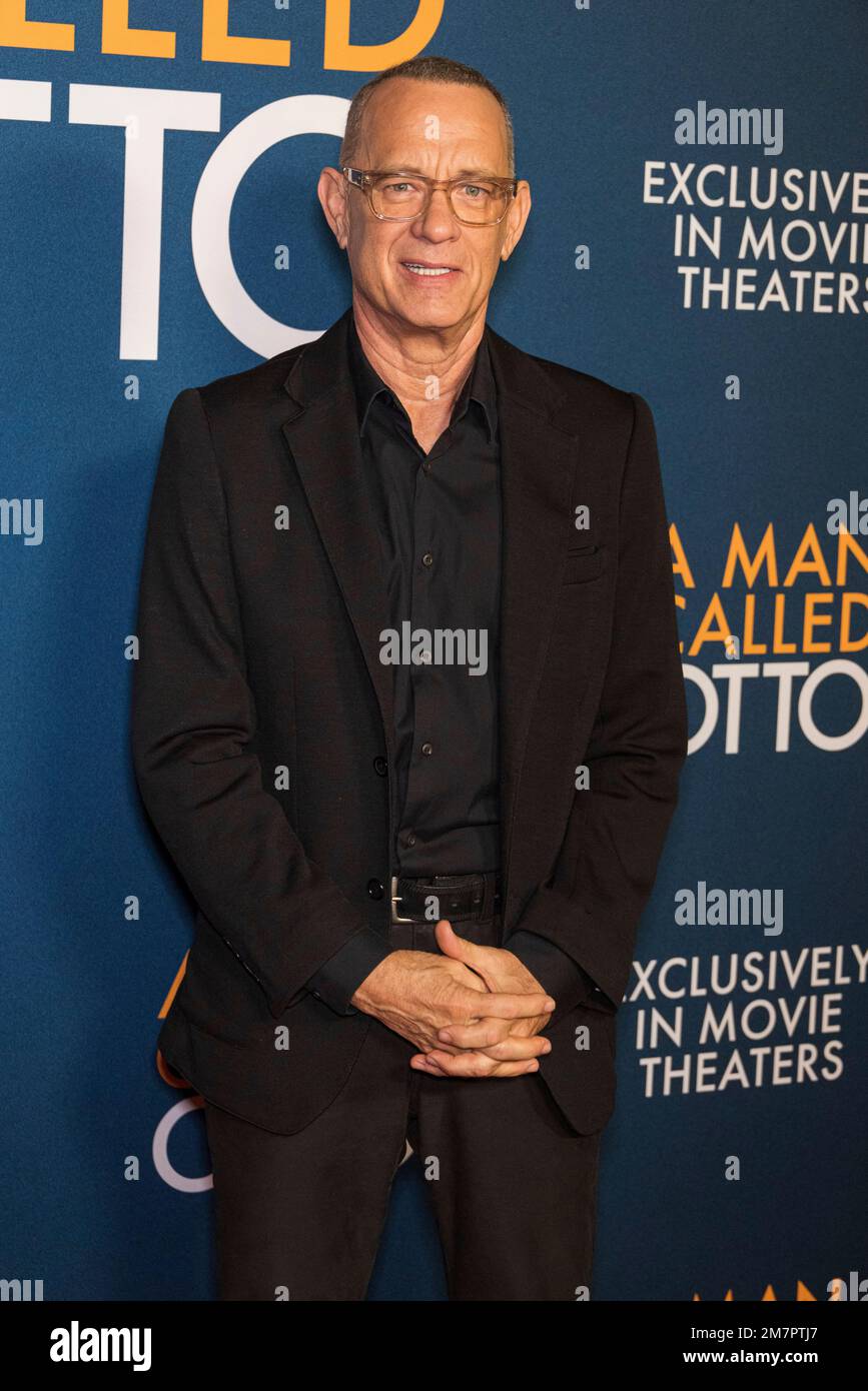 Tom Hanks poses during a photocall for "A Man Called Otto" on Monday ...