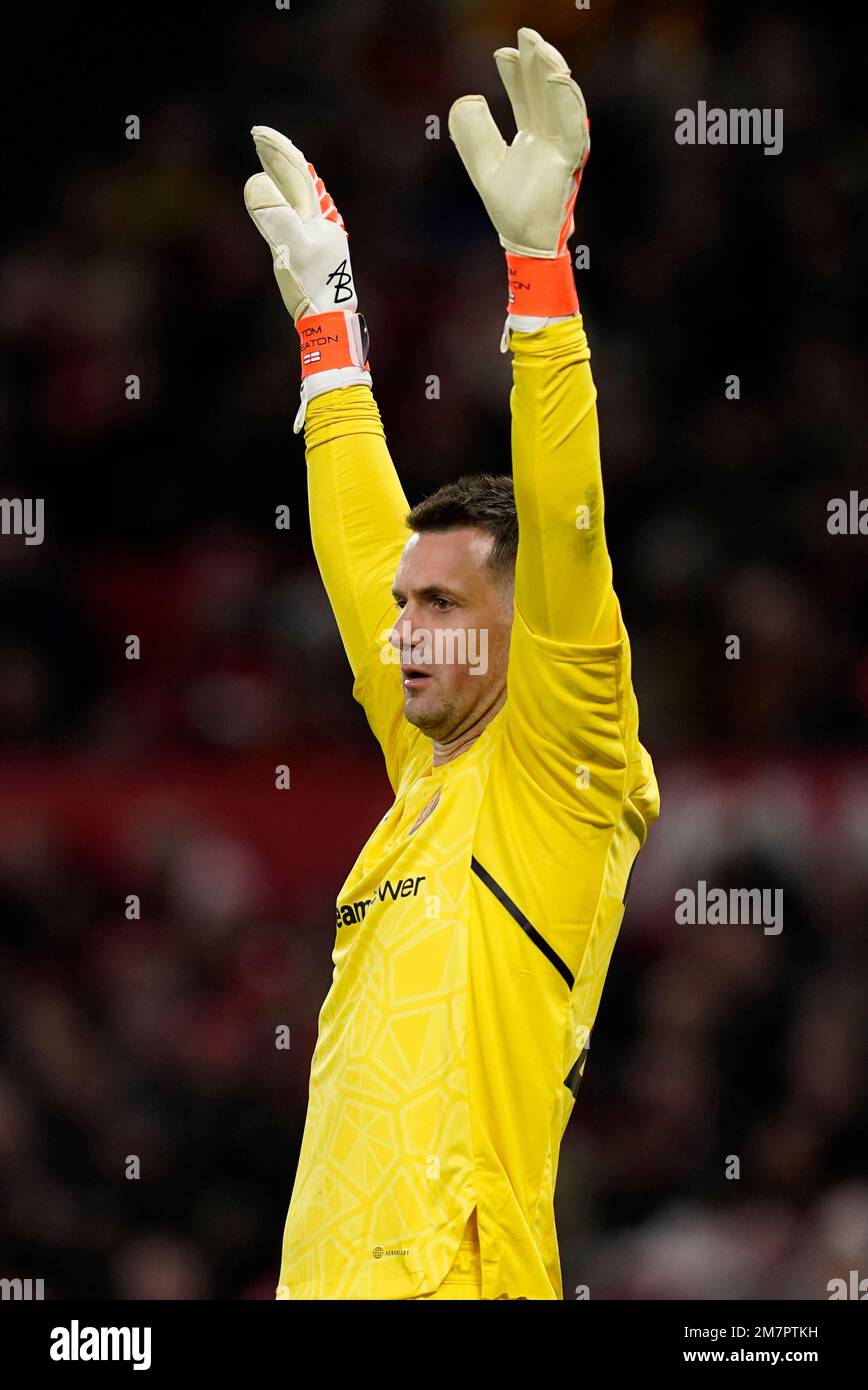 Manchester, England, 10th January 2023. Thomas Heaton of Manchester ...