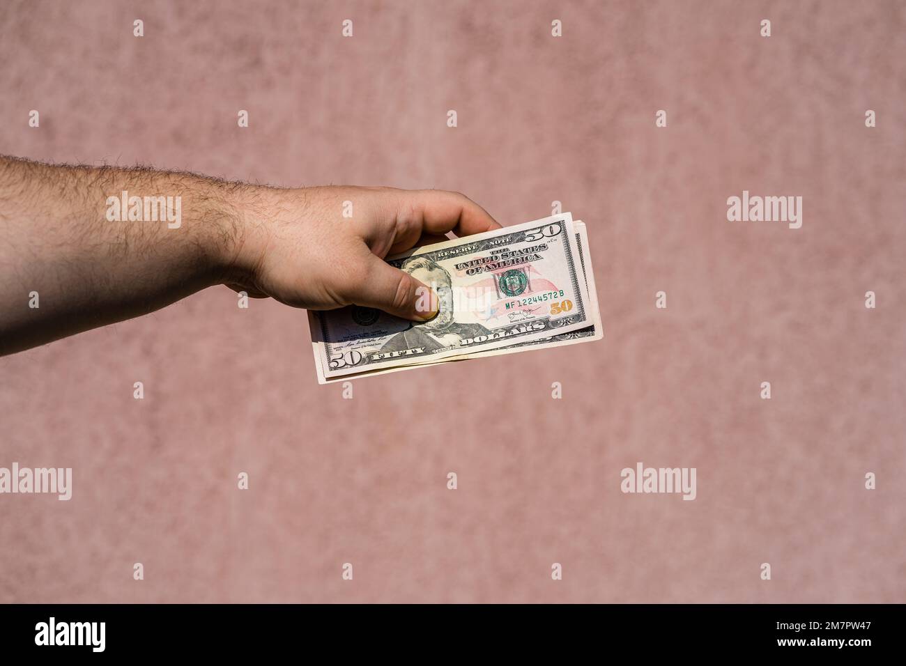 50 Dollar Bill Put Your Hand Up