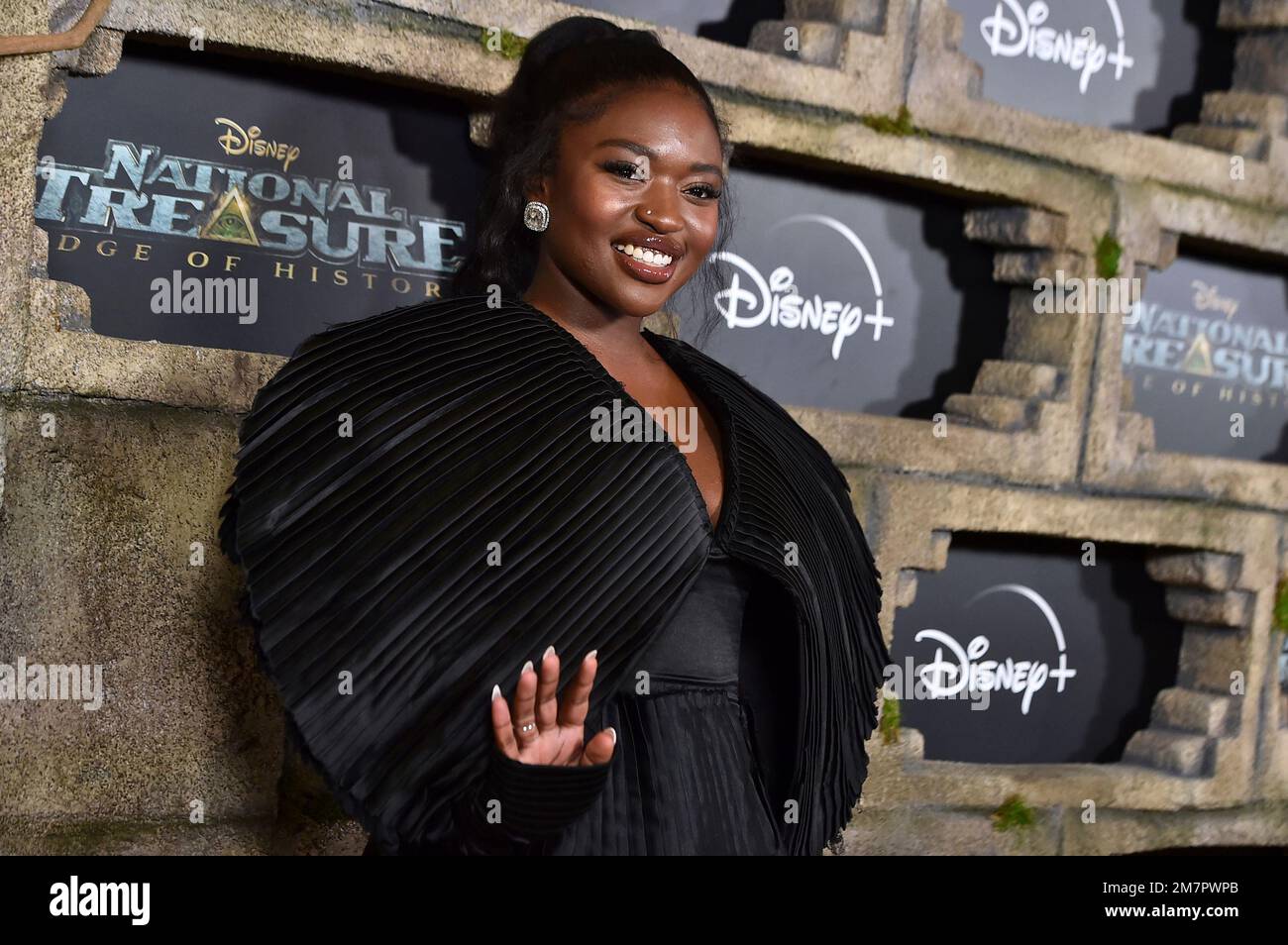Zuri Reed arrives at a red carpet event for "National Treasure: Edge of ...