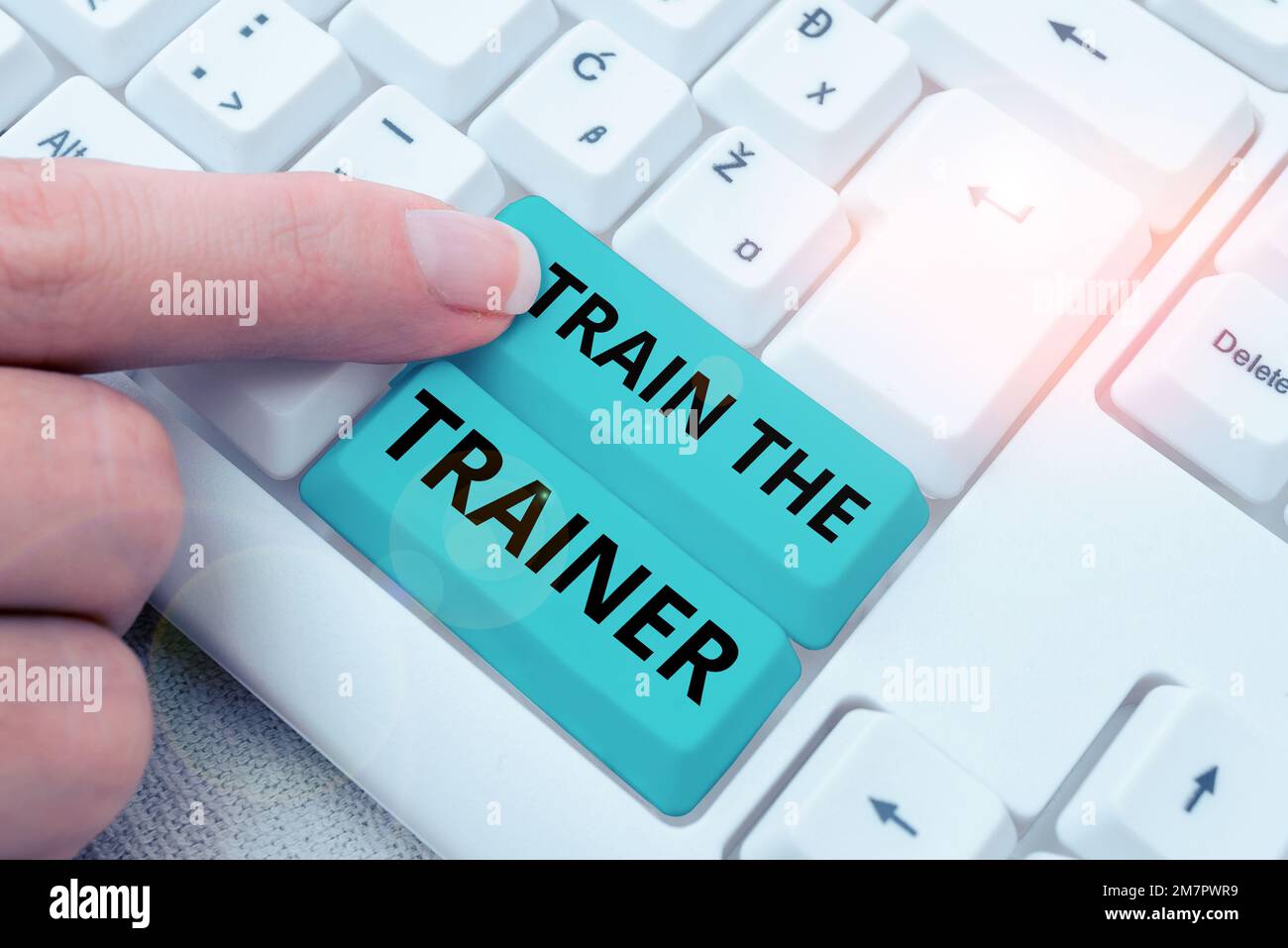 Conceptual caption Train The Trainer, Word Written on identified to ...
