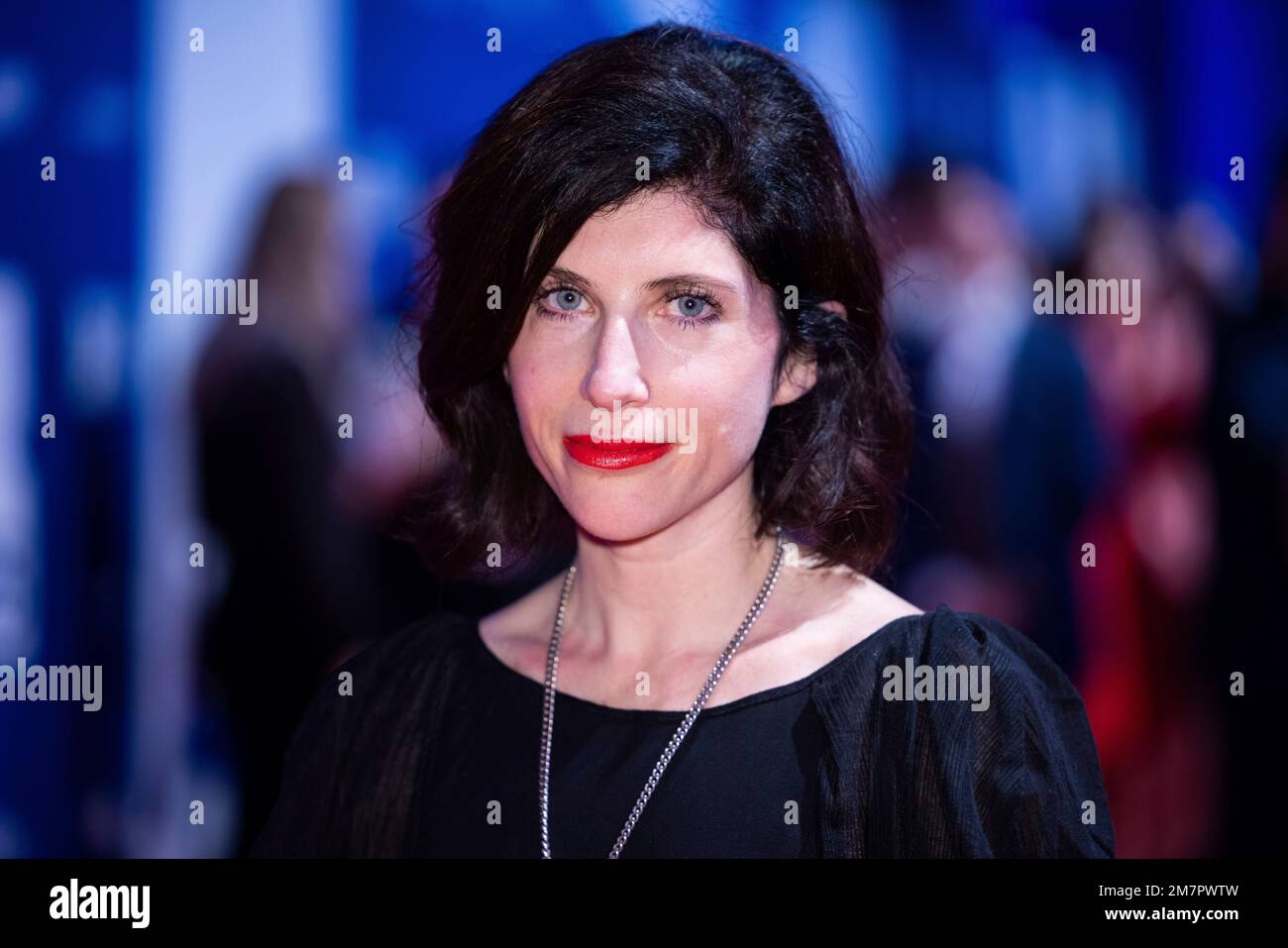 Becky Hutner poses for photographers upon arrival for 'The British ...