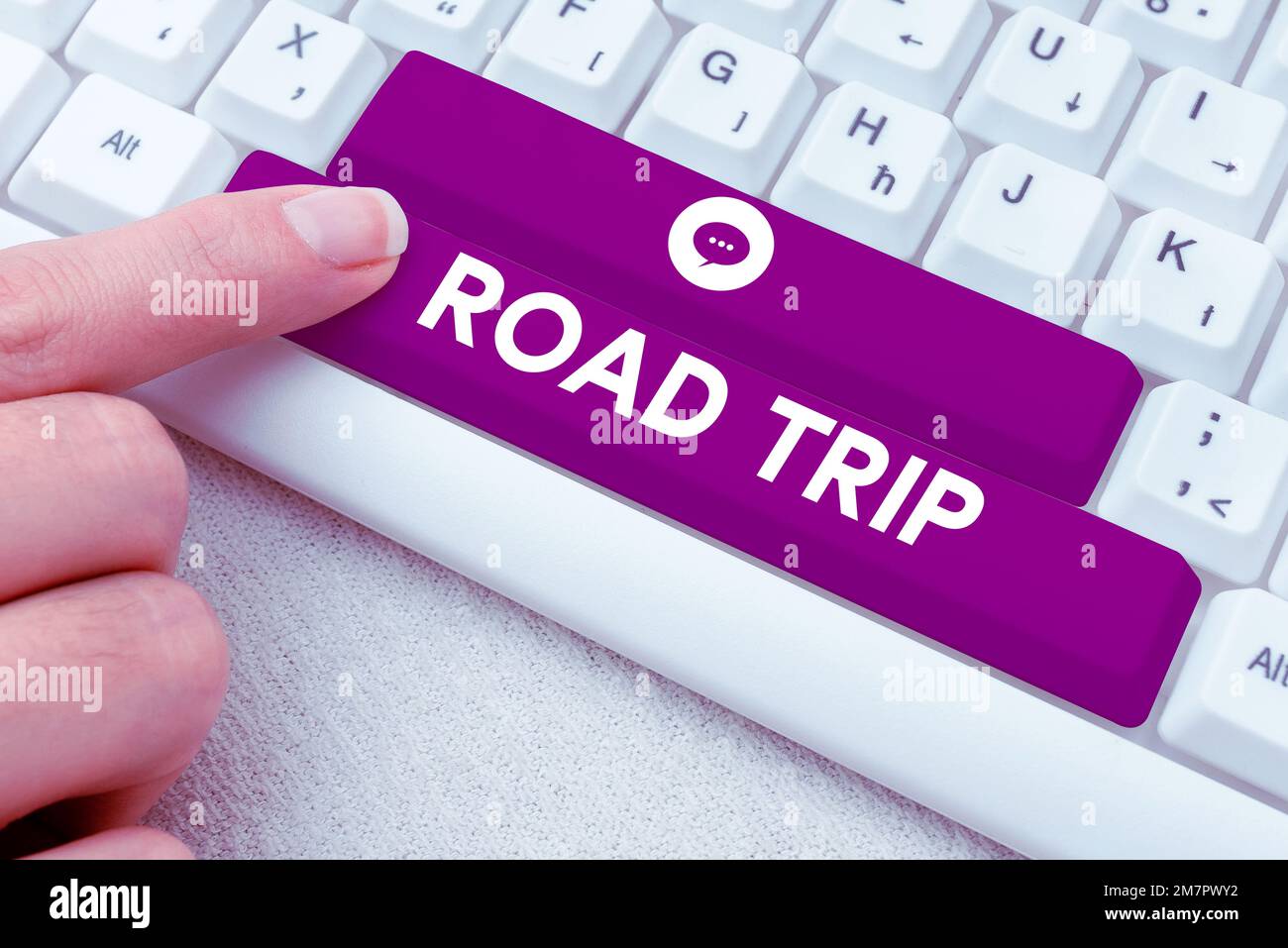 Writing displaying text Road Trip. Business concept Roaming around ...
