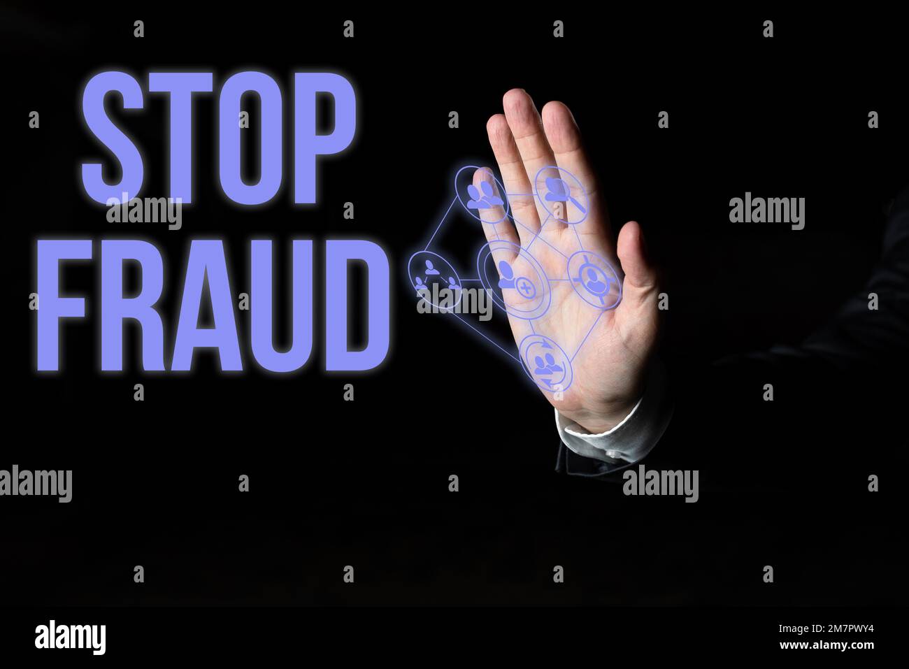 Inspiration showing sign Stop Fraud. Business overview campaign advices ...