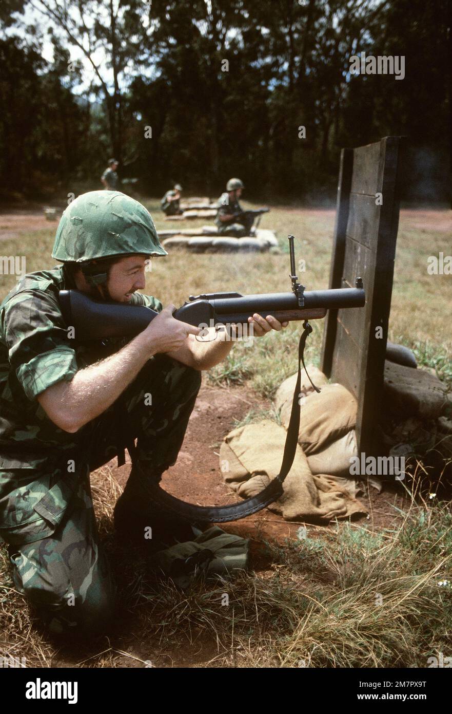 SSGT Miller, of the combat control team (CCT), fires the grenade ...