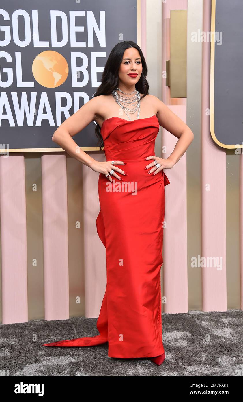 Naz Perez arrives at the 80th annual Golden Globe Awards at the Beverly ...