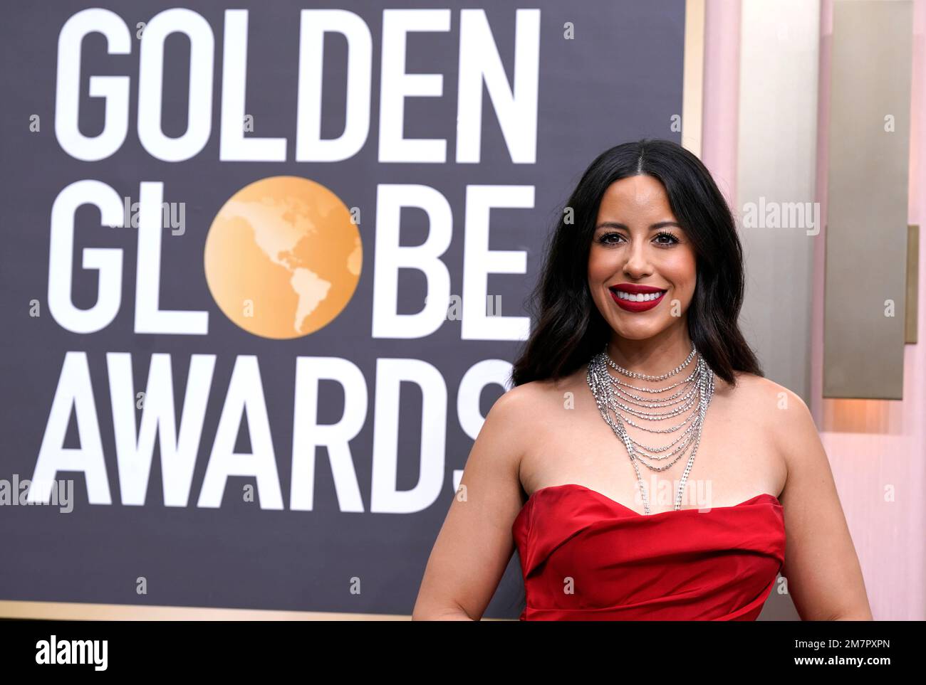 Naz Perez arrives at the 80th annual Golden Globe Awards at the Beverly ...