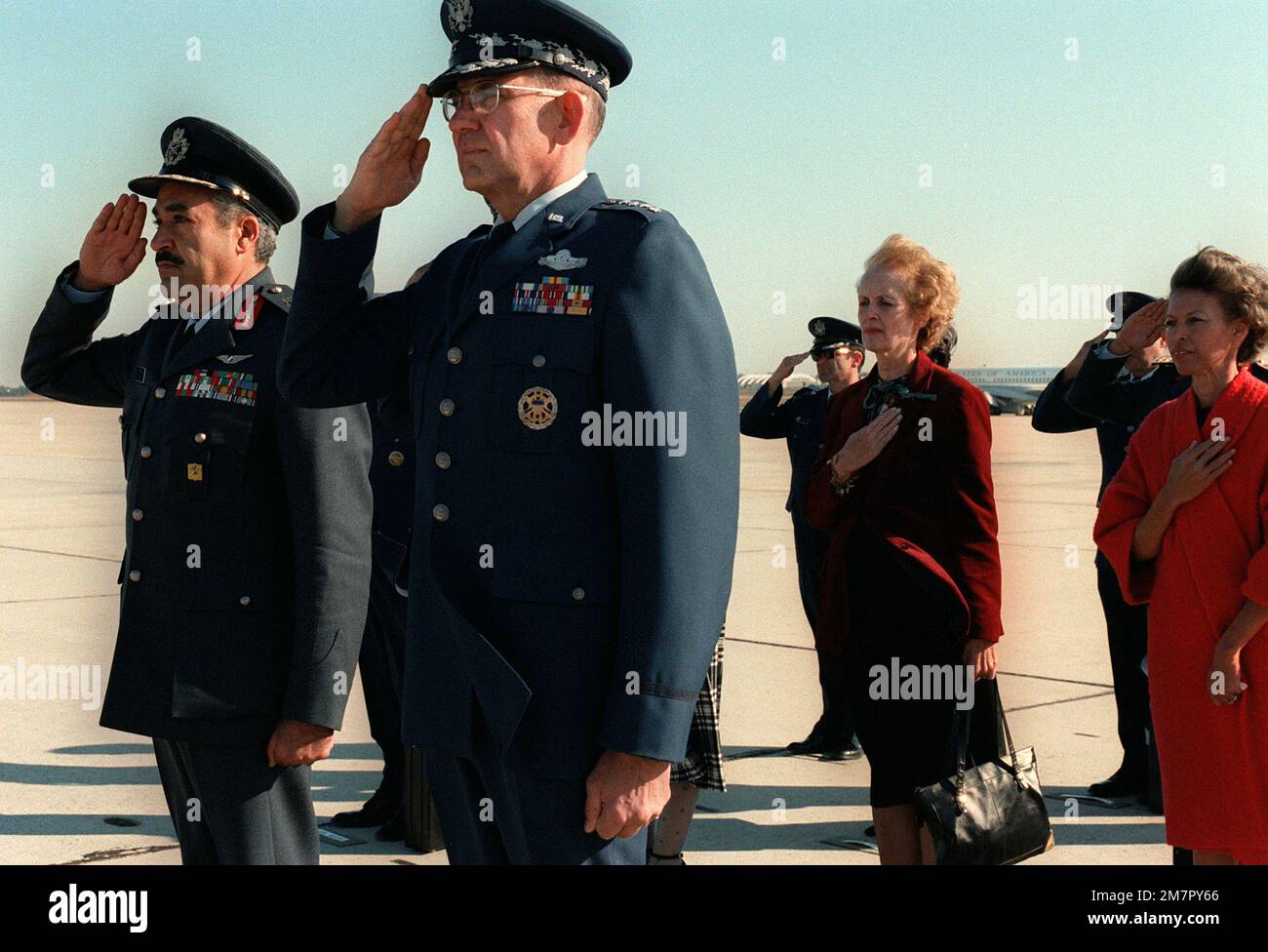 MAJ. GEN. Shabana of Egypt (left), and Air Force CHIEF of STAFF GEN ...