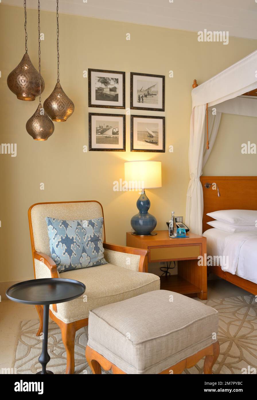 The luxury Park Hyatt hotel at the beachfront of the Stone Town (Unesco ...