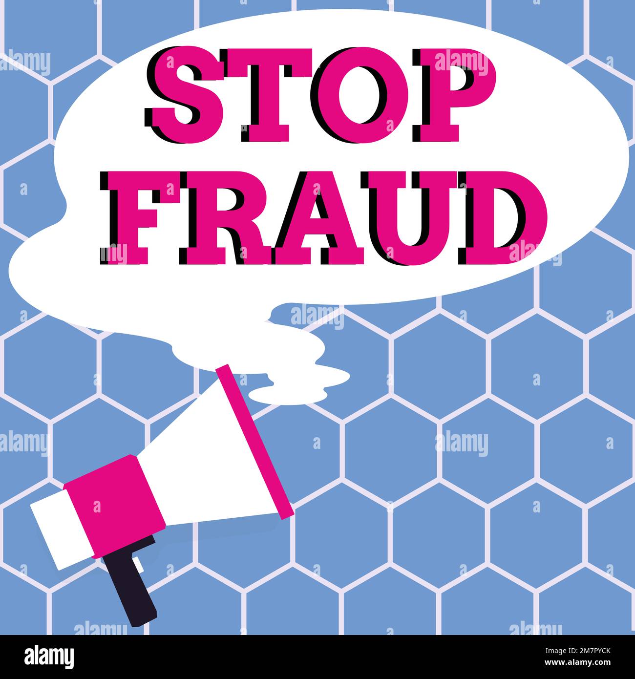 Text showing inspiration Stop Fraud. Conceptual photo campaign advices ...