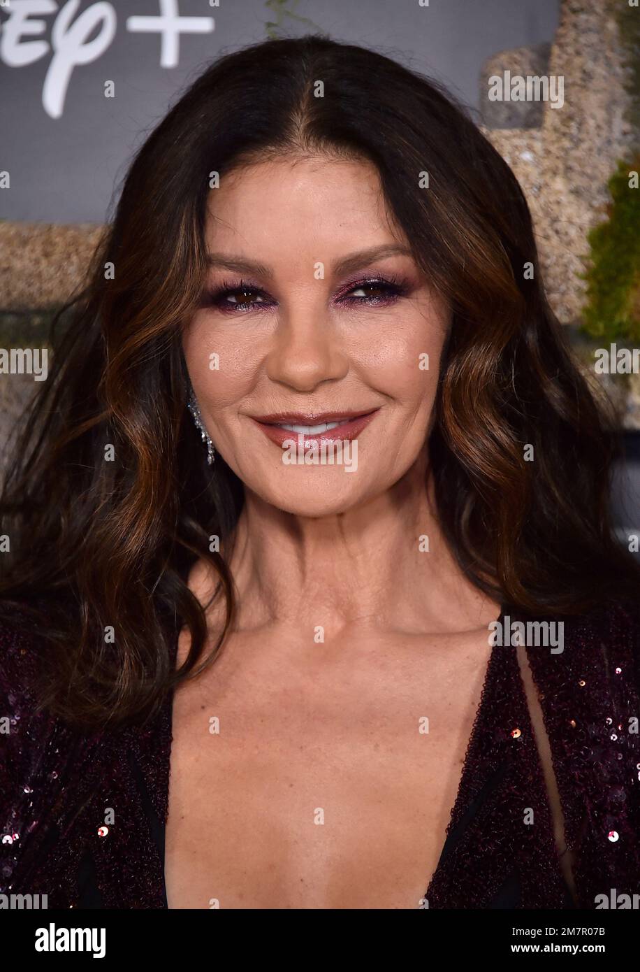 Catherine Zeta-Jones arrives at a red carpet event for "National ...