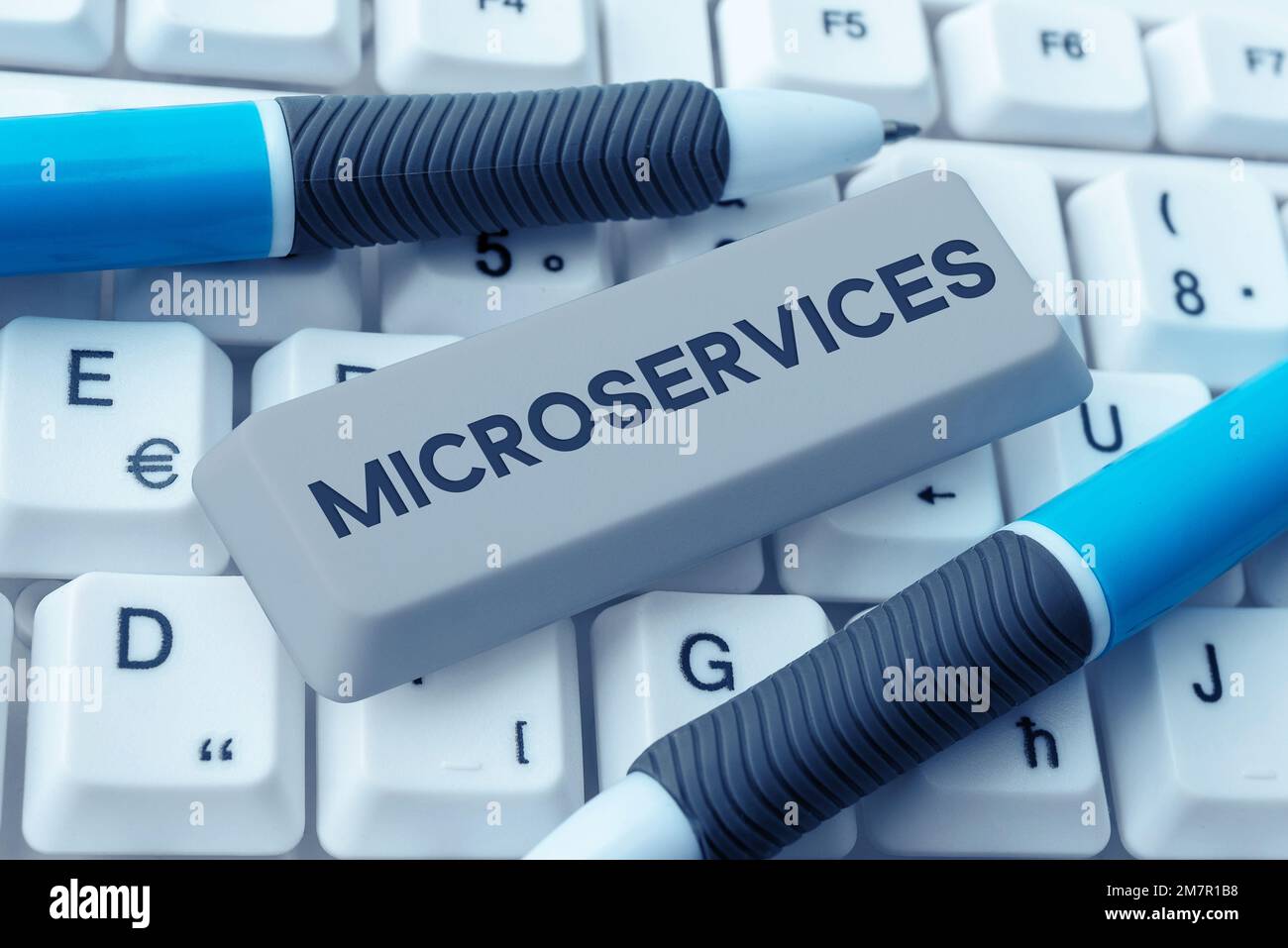 Conceptual display Microservices. Internet Concept Software development technique Building ...