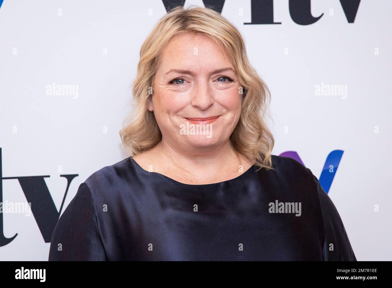 Claire Rushbrook poses for photographers upon arrival for the Britain ...
