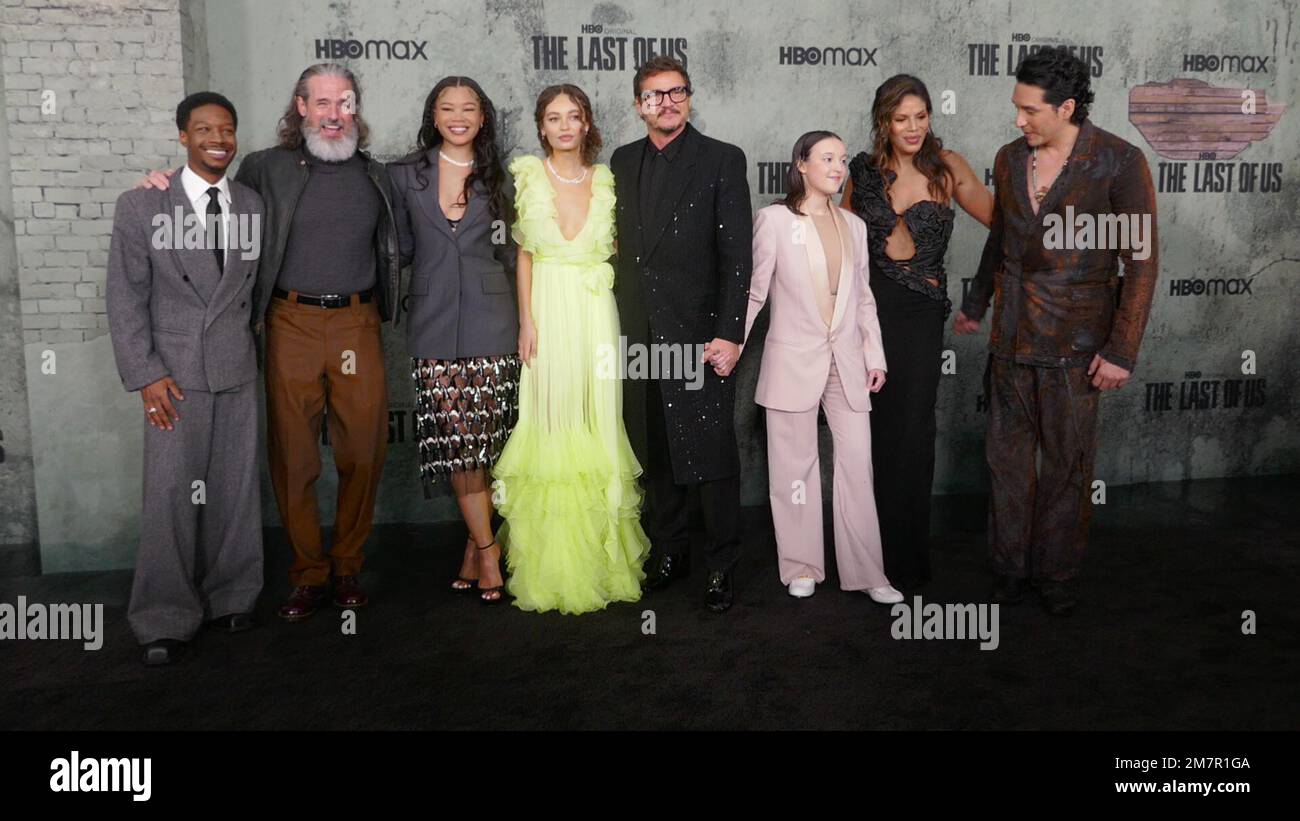 Los Angeles, California, USA 9th January 2023 (L-R) Actor Lamar Johnson, Actor Jeffrey Pierce ...