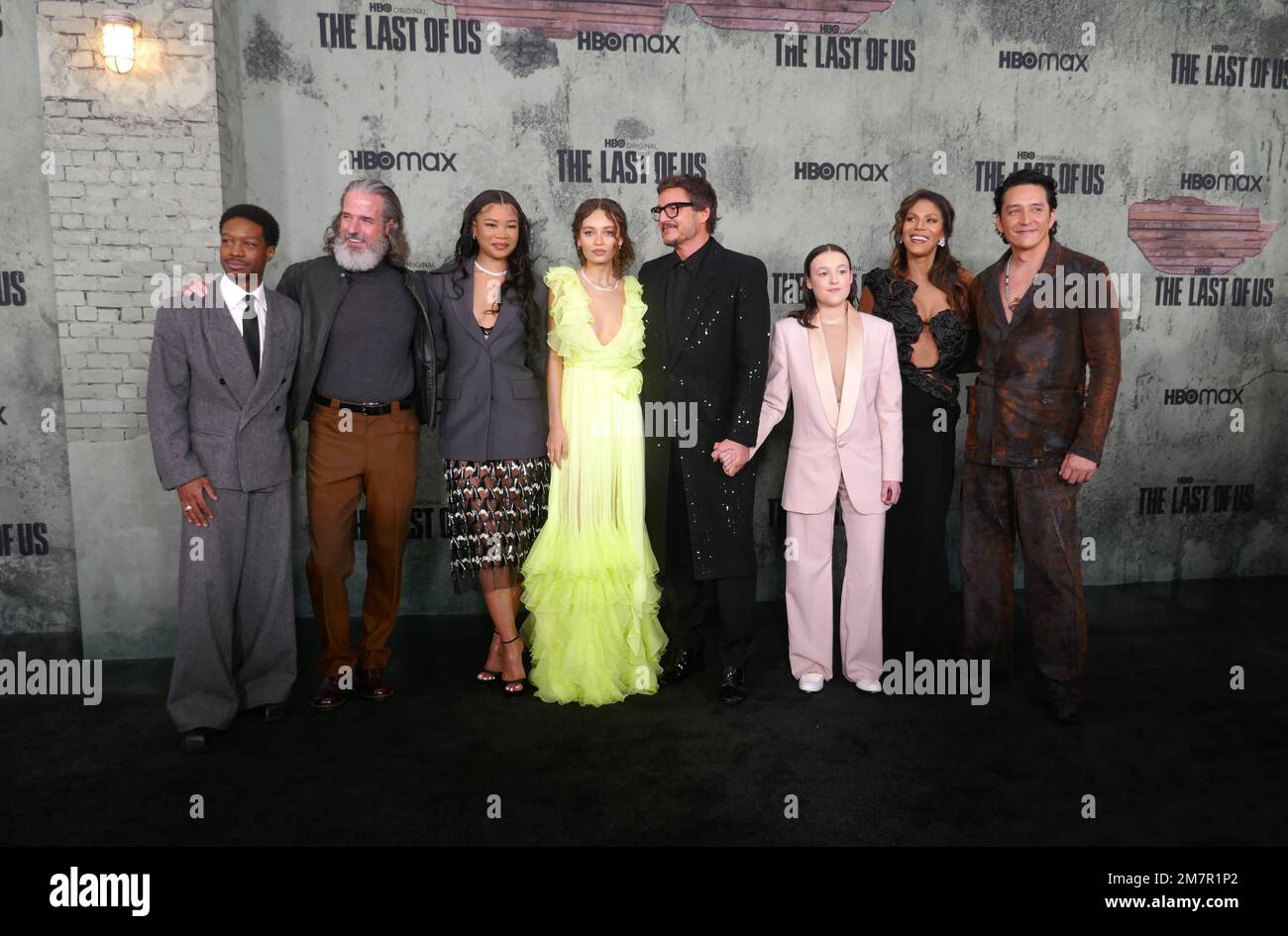 Los Angeles, California, USA 9th January 2023 (L-R) Actor Lamar Johnson, Actor Jeffrey Pierce ...