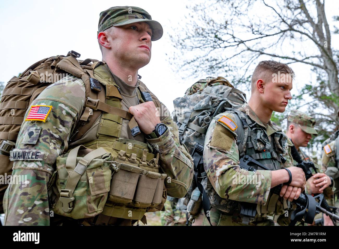 U.S. Army Spc. Austin Manville, an infantryman assigned to the 101st ...
