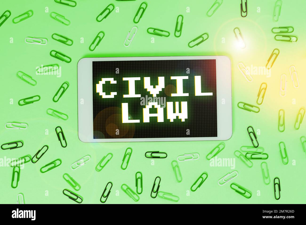 Writing displaying text Civil Law, Word Written on Law concerned with ...