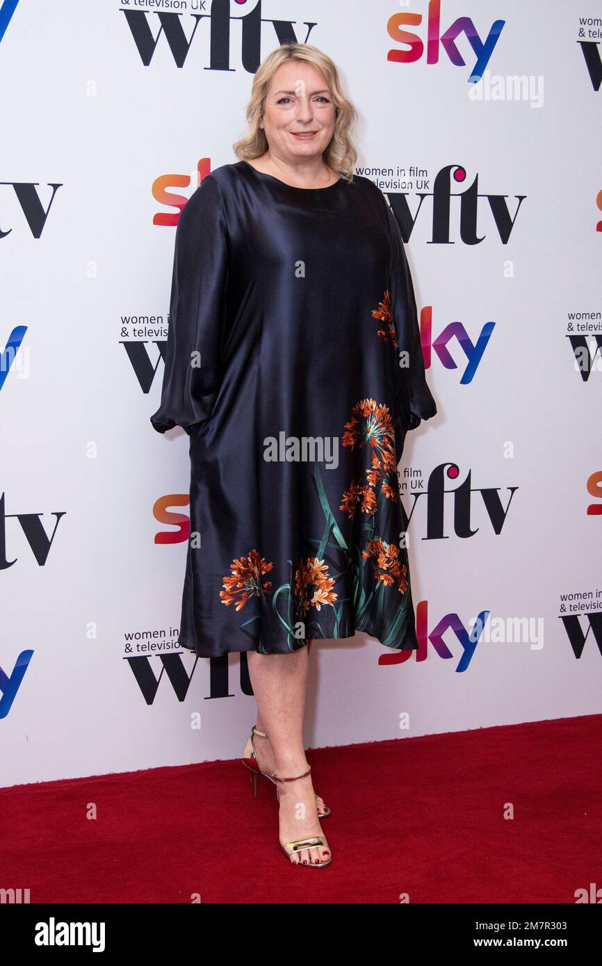 Claire Rushbrook poses for photographers upon arrival for the Britain ...