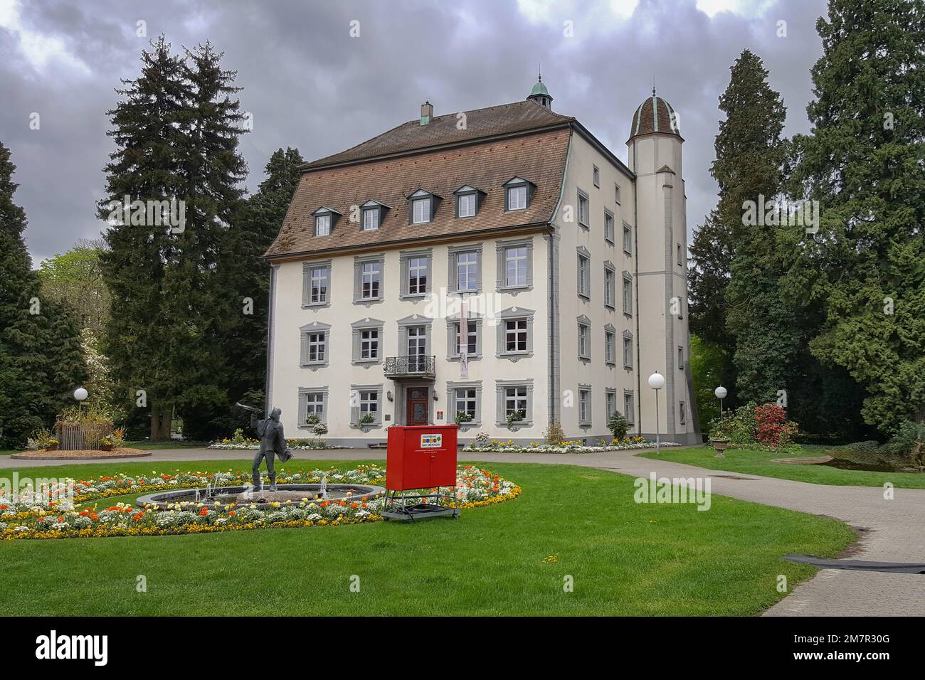 trumpeter castle - Castle of Schönua Stock Photo - Alamy