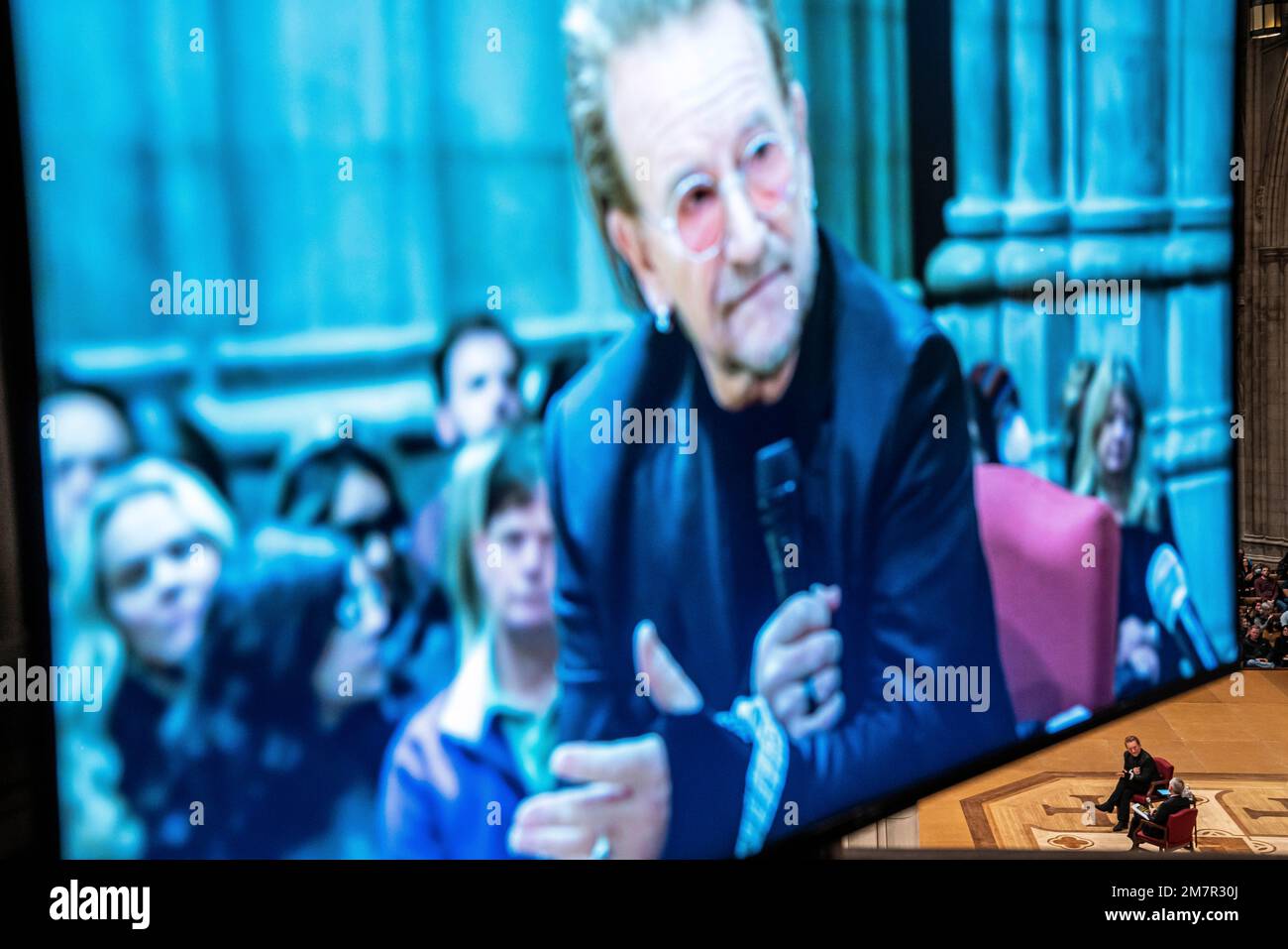 Paul David Hewson, known by his stage name Bono, speaks with Cathedral ...