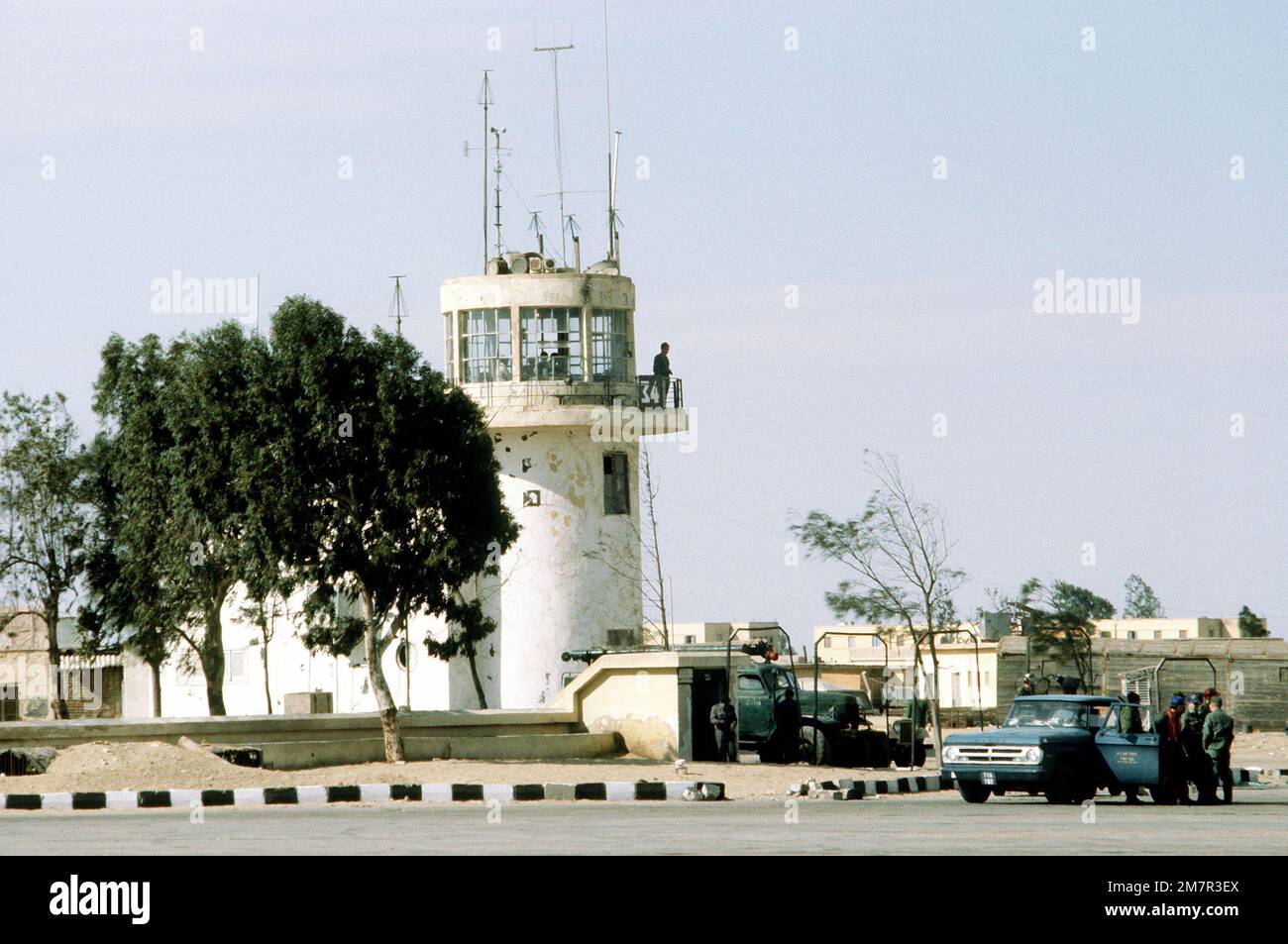 The control tower located on the airfield used during exercise Bright ...