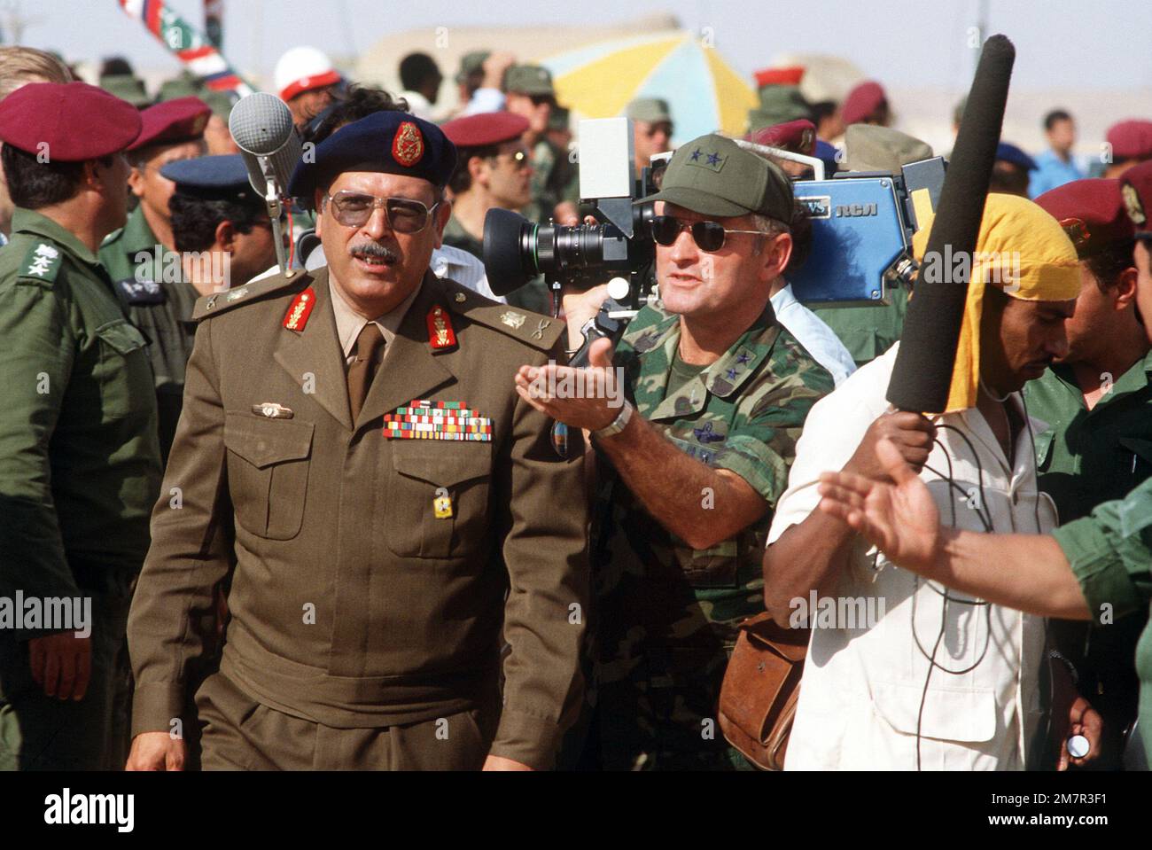Egyptian MAJ. GEN. Higazi, left, deputy minister of defense and commander for Egyptian training ...