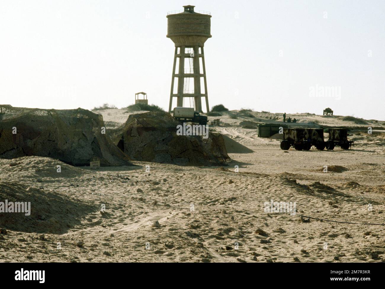 A view of the camouflaged Joint Operations Center headquarters for ...